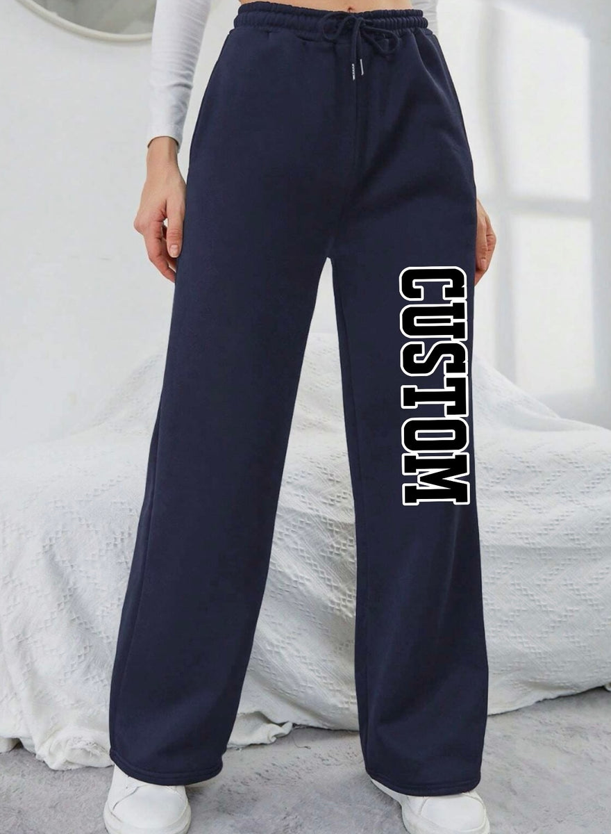 Straight Leg Varsity Sweatpants – Handmade Clothing By D